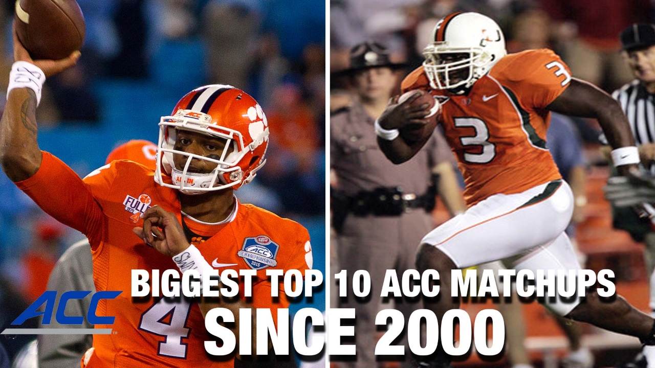 Biggest "Top 10" ACC Matchups Since 2000 | ACC 2020 | Clemson Sports Talk