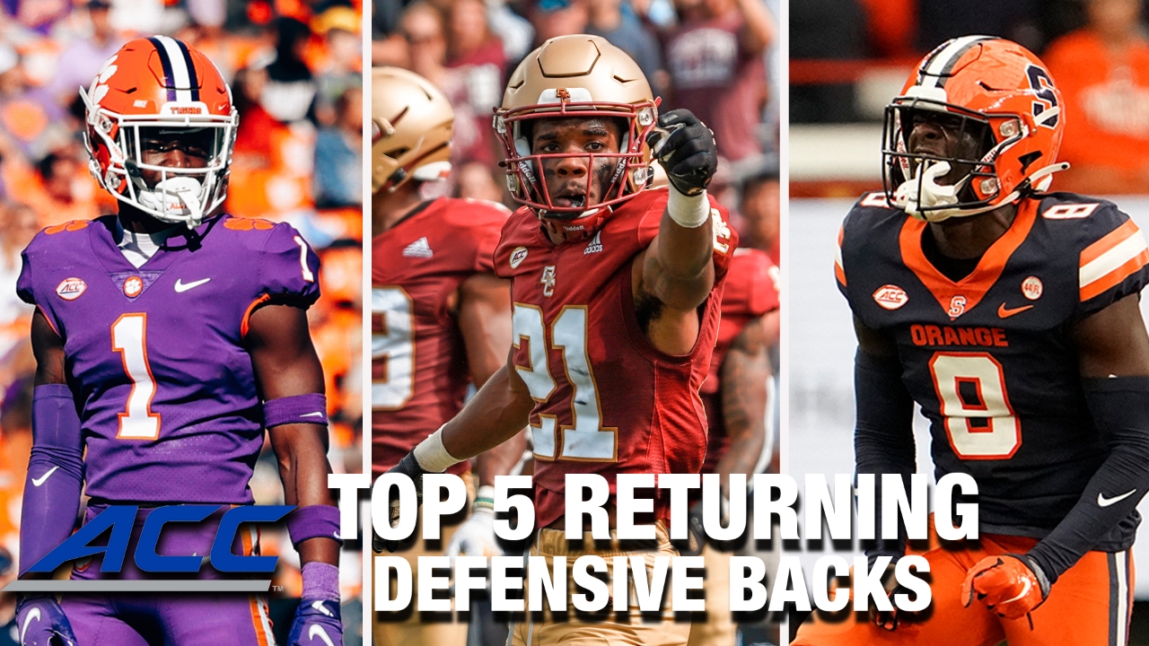 Top 5 Returning ACC Defensive Backs | ACC Football 2022 | Clemson ...