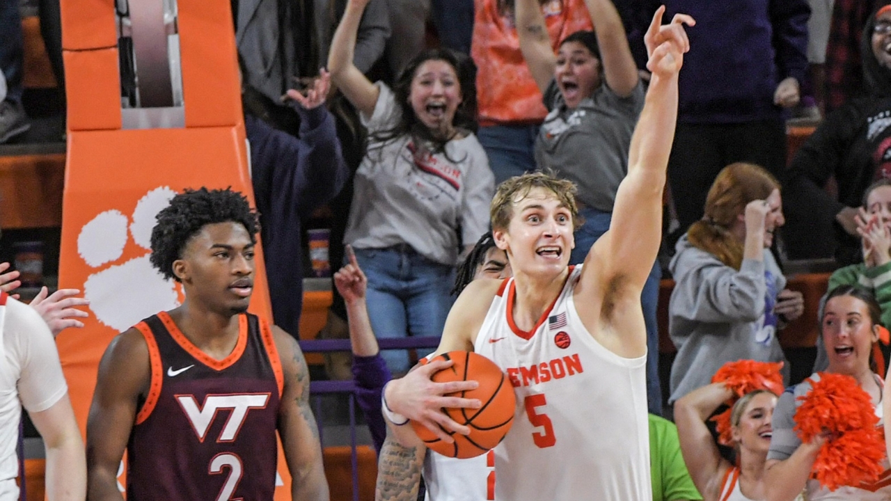 Tyson’s Late Three Lifts Tigers Over Hokies 51-50 on Saturday Night ...